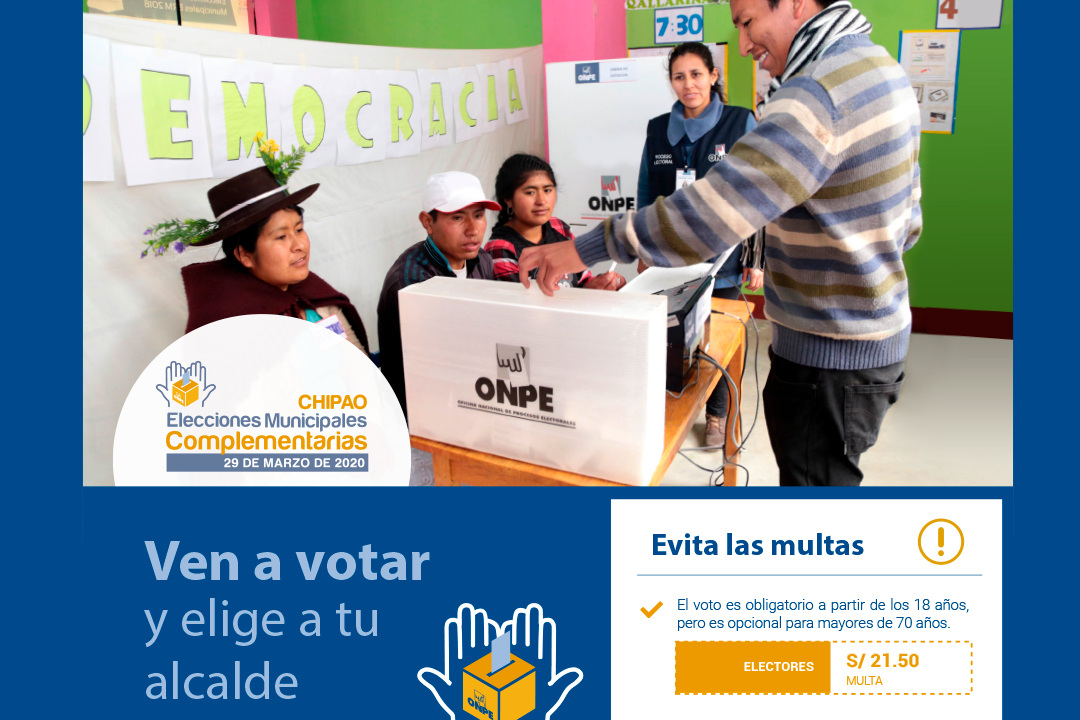 ONPE - Elecciones Municipales Complementarias 2020 ONPE - Elecciones Municipales Complementarias 2020